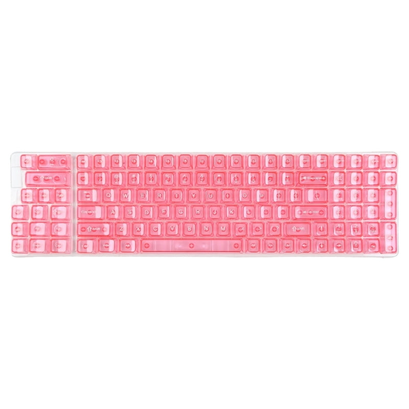 115Pcs Clear Backlit Keycaps Replacement OEM Profile Enhances Typing ...