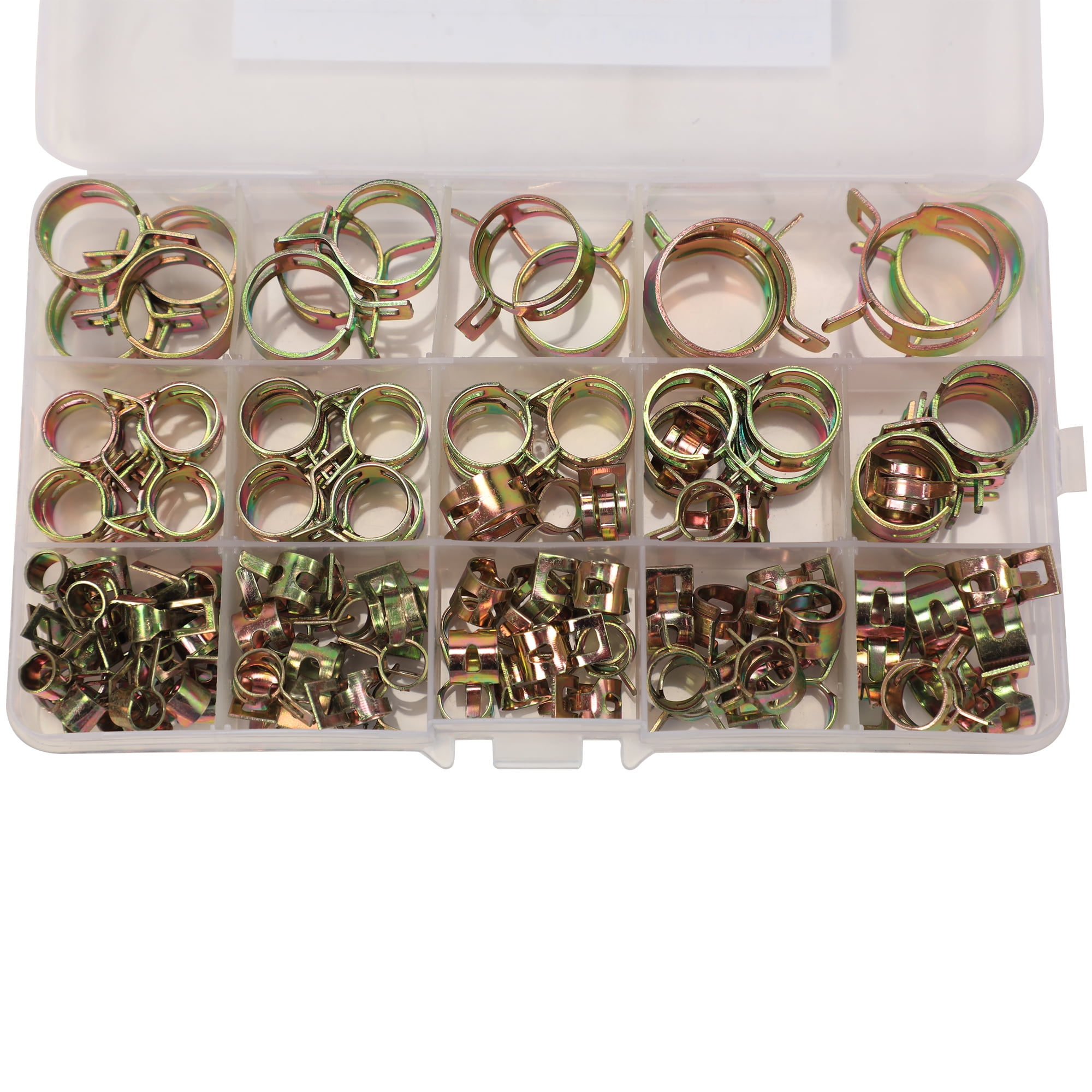 115X 6-22mm Spring Clamps for Fuel Water Air Tube Hose Connections ...