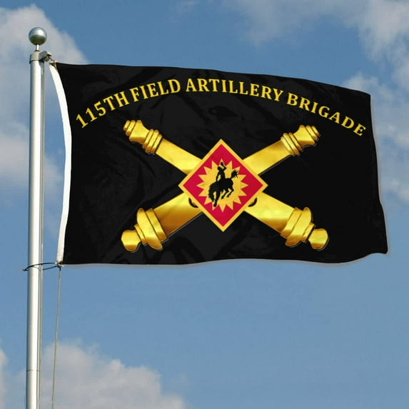 115th Field Artillery Brigade 34th Infantry Division US Army Flag ...