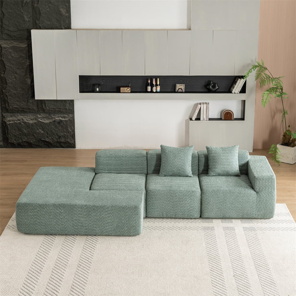 116.5" Modular Sectional Sofa Couch For Living Room, Convertible ...