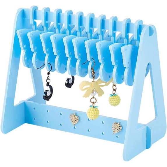 116 Holes Earring Organizer with Mini Hangers Butterfly Hanger Earring ...