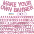 116 PCS A-Z DIY Letter Banner Kit, Custom Banner for Any Event, Pink ...