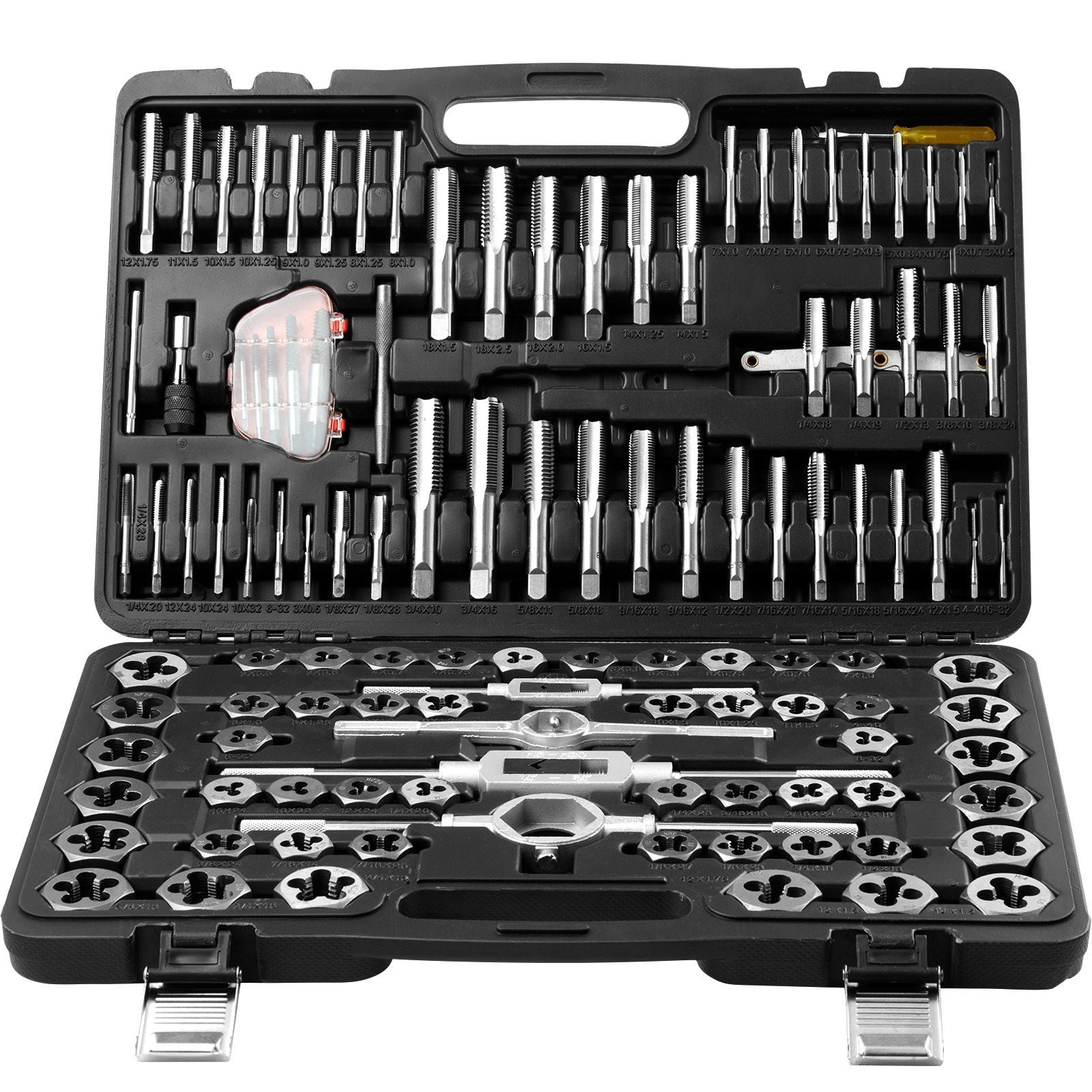 116-Piece Tap and Die Set, Metric & SAE, High-Speed Steel Threading ...