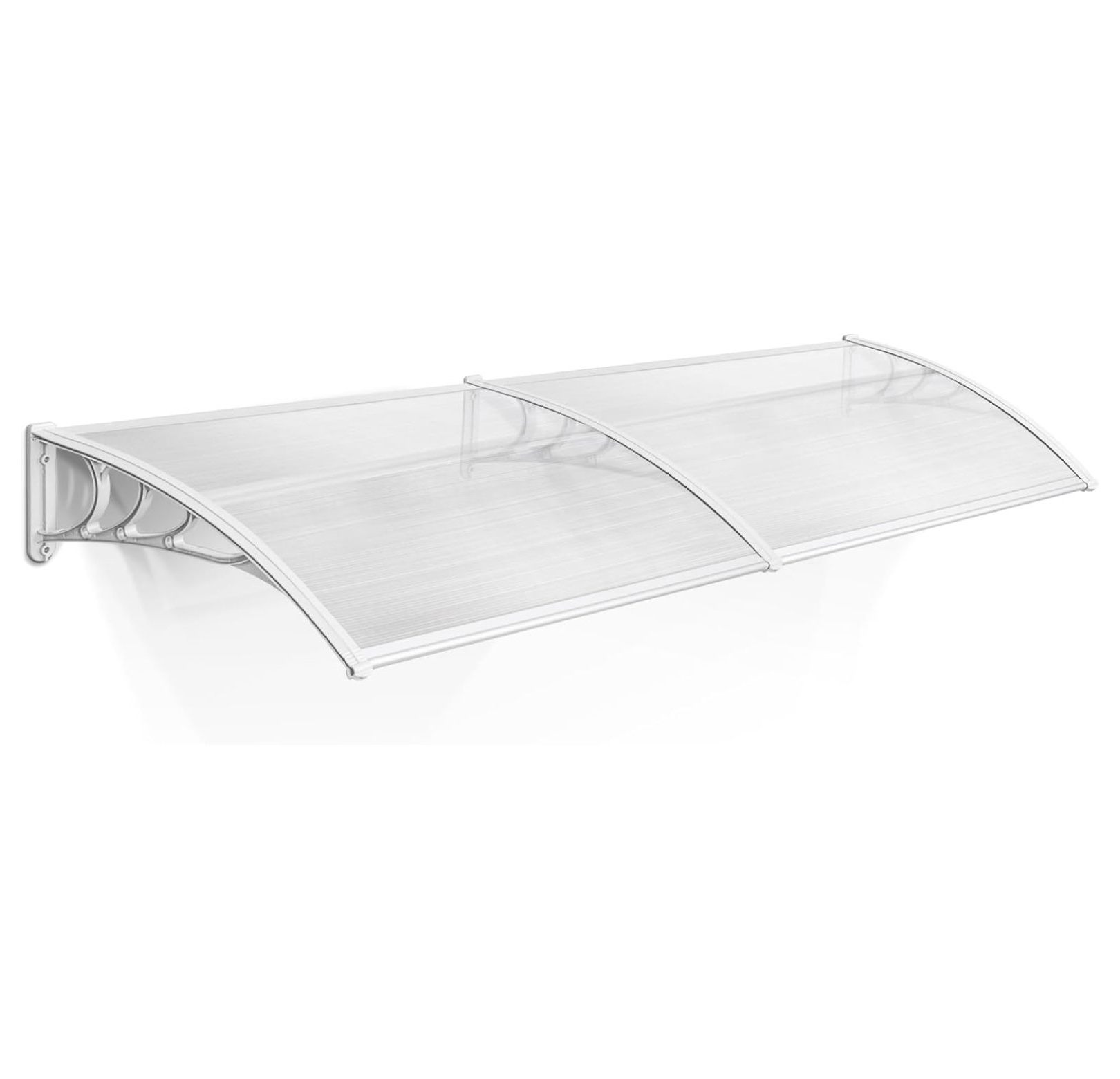 116 inch / 78 inch / 39 inch Window Awning Outdoor Polycarbonate Hollow Sheet Door Patio Canopy ...