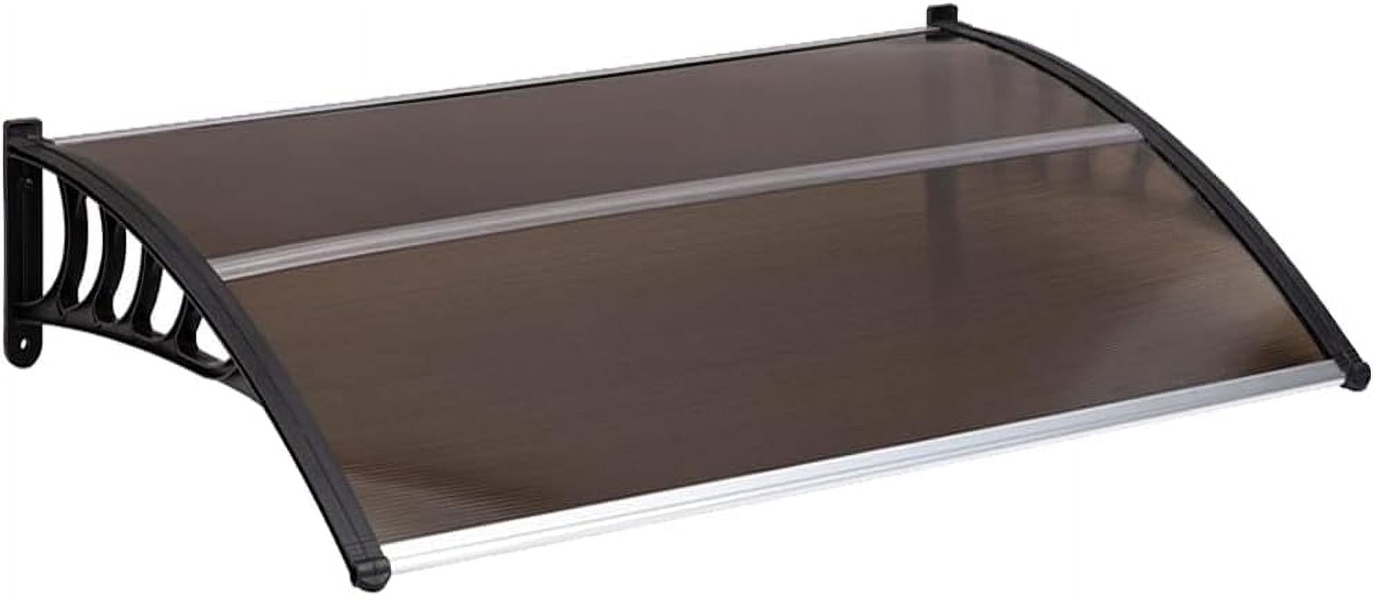 116 inch / 78 inch / 39 inch Window Awning Outdoor Polycarbonate Hollow ...