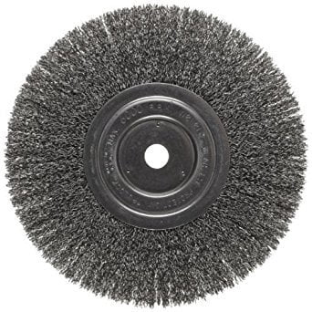 1165 Narrow Face Crimped Wire Wheel, 8" Diameter x 3/4" W, 5/8", 0.0118 ...