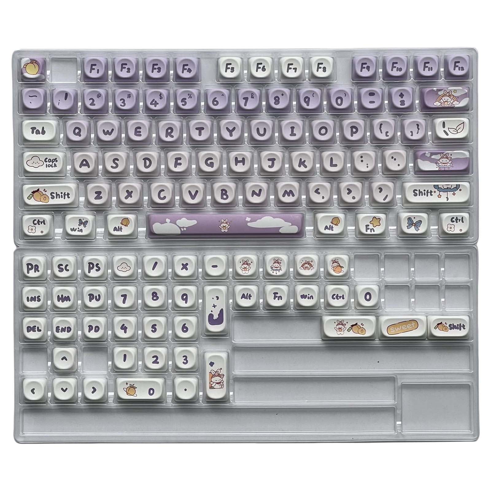 116Keys Cartoon Keycaps For Mechanical Keyboard Switches Lovely Theme ...