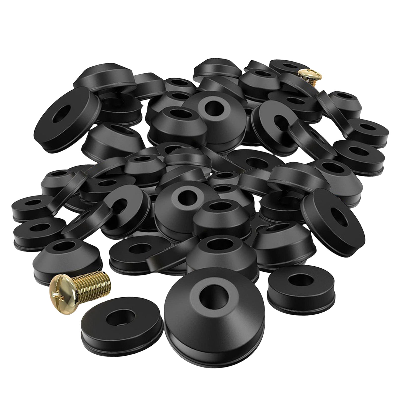 116Pcs Faucet Washer with Screws Flat and Beveled Rubber Washers ...