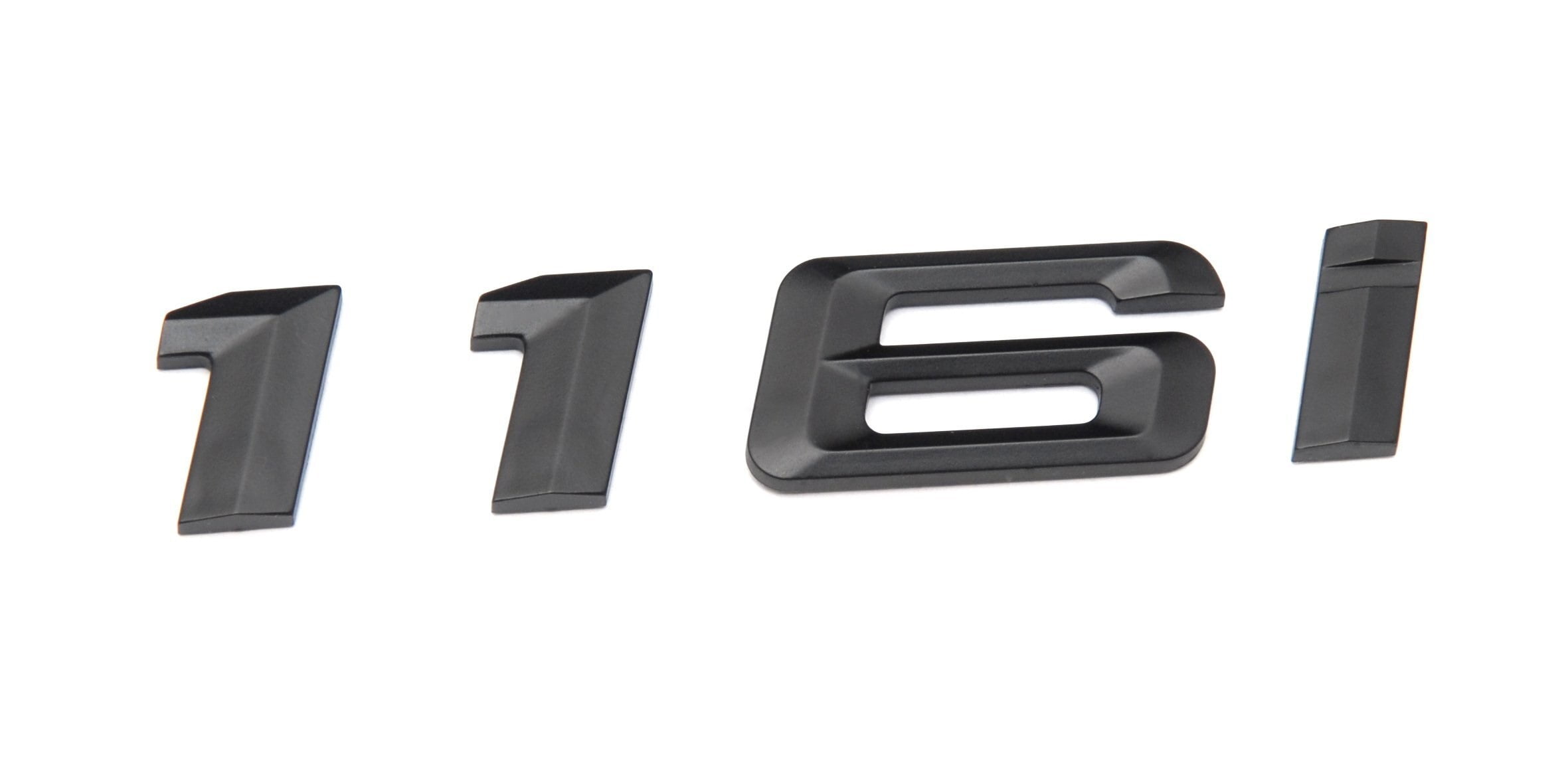 116i Matte Black Trunk Lid Car Rear Badge Emblem Decal Number Letter ...