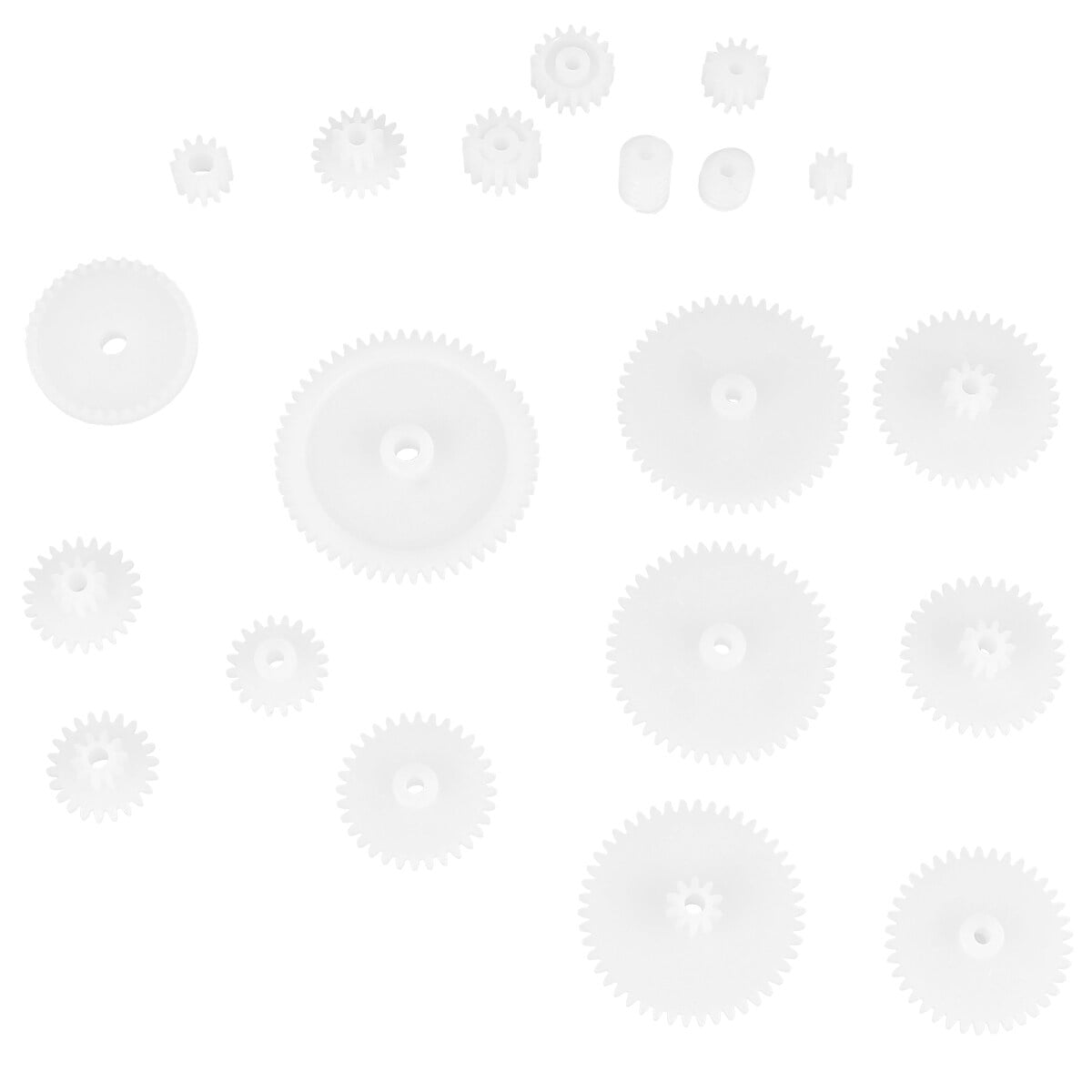 116pcs Plastic Gears Slow Down Toy Parts Plastic Gears DIY Motor ...