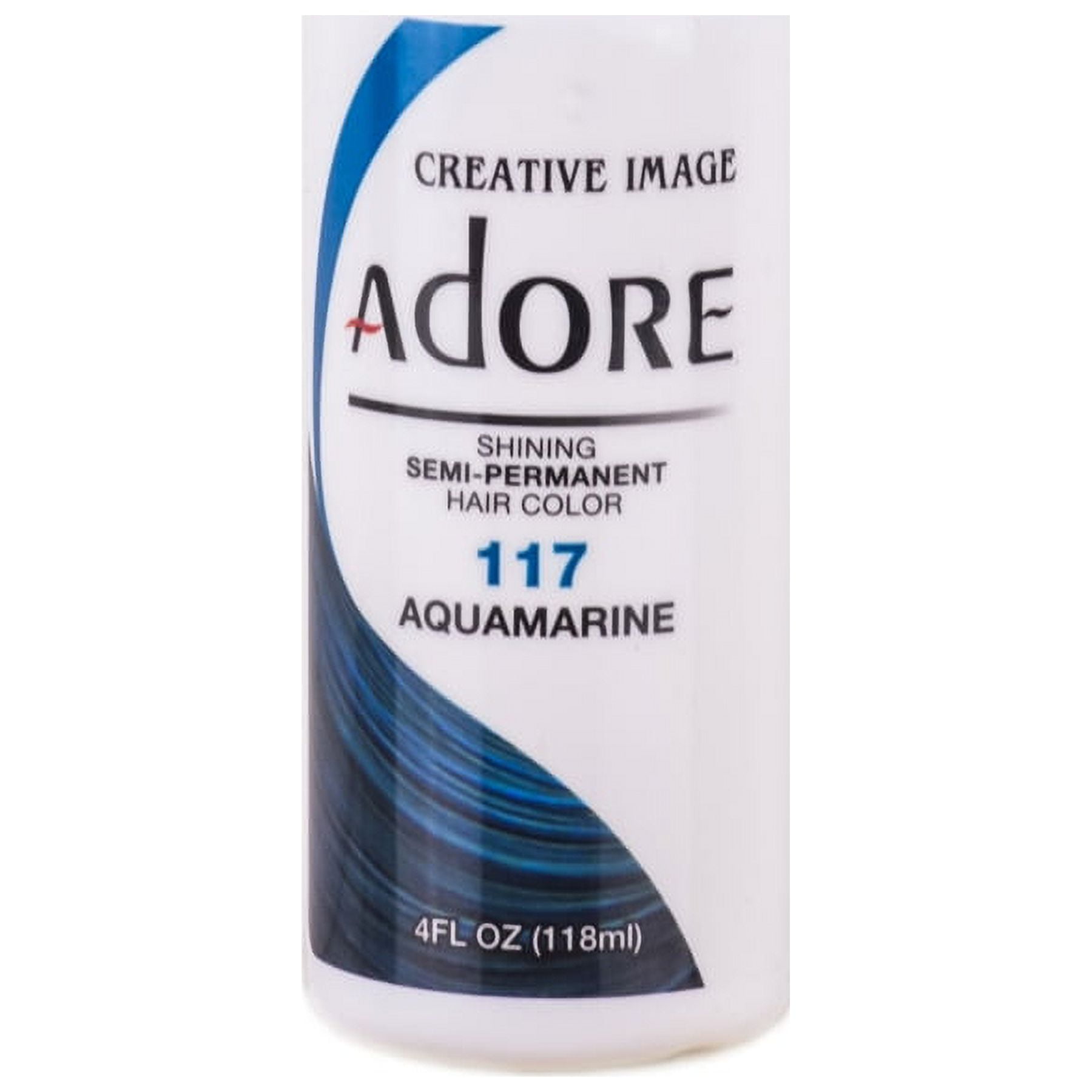 117 Aquamarine , ADORE Creative Image Shining SEMI-PERMANENT Hair Color, NO Ammonia, Peroxide ...