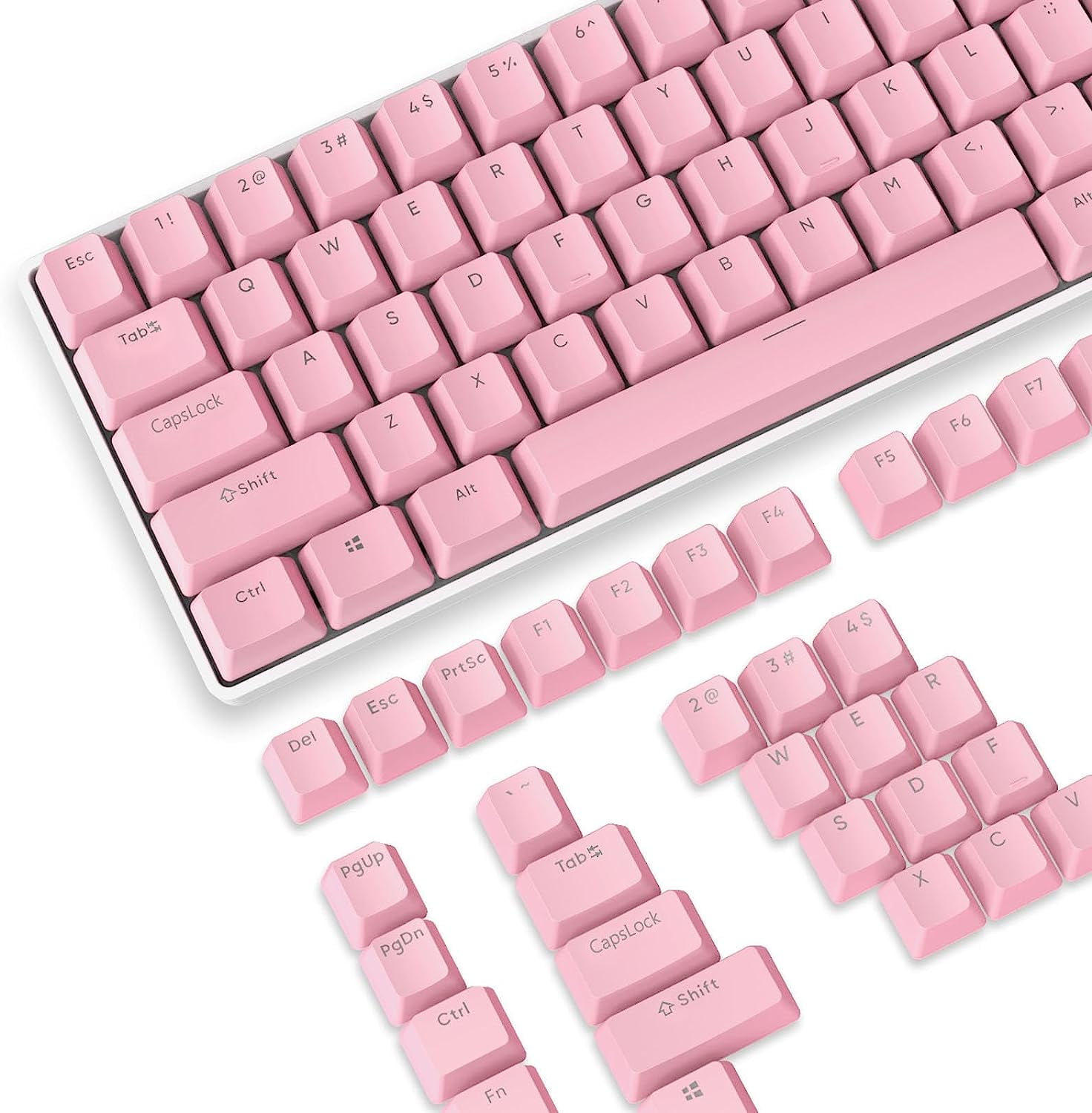 117 Key Custom PBT Keycap Set Double Shot OEM Profile for 61/68/87/98 ...