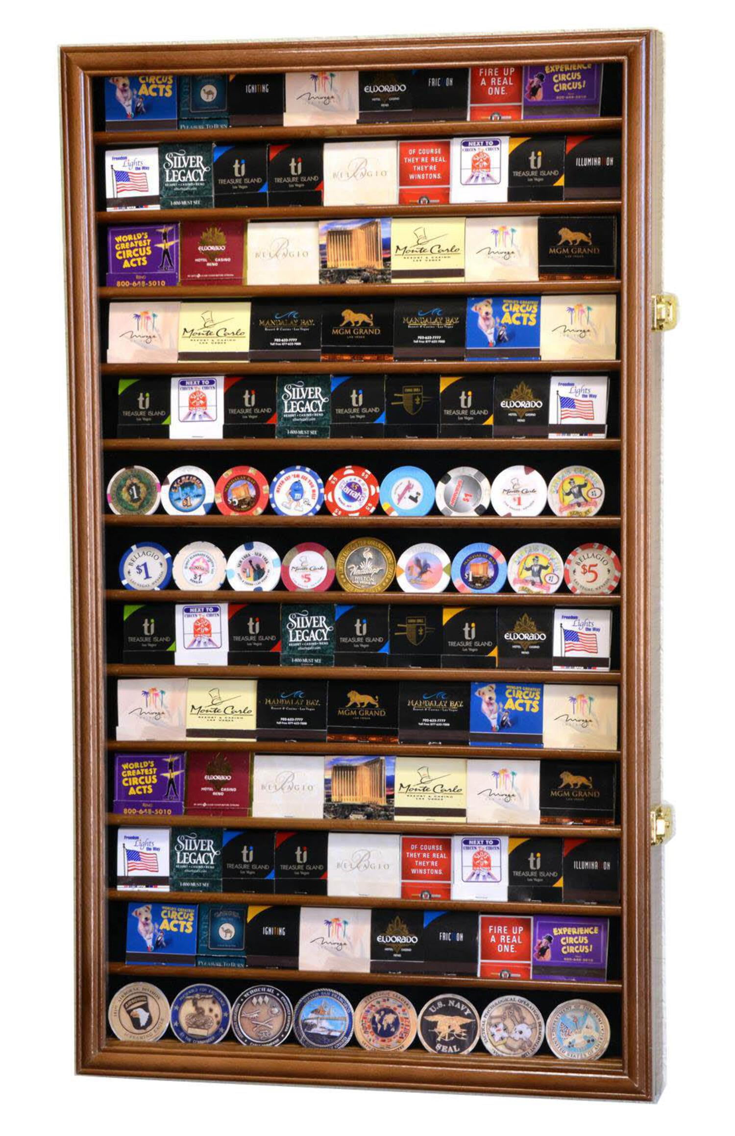 117 Matches Matchbook Display Case Cabinet - Walmart.com