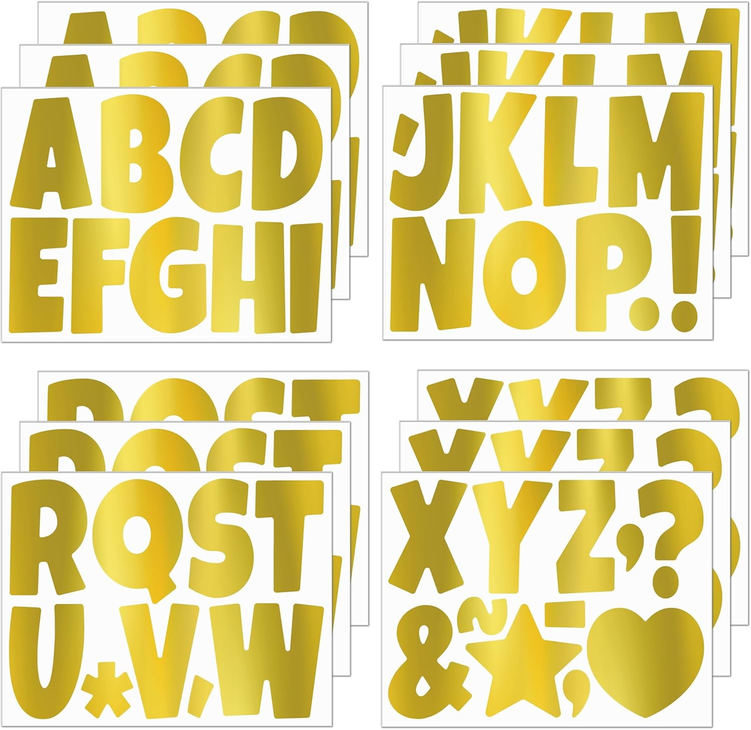 117 Pcs Bulletin Board Letters Large Letter Stickers 4 Inch Self ...