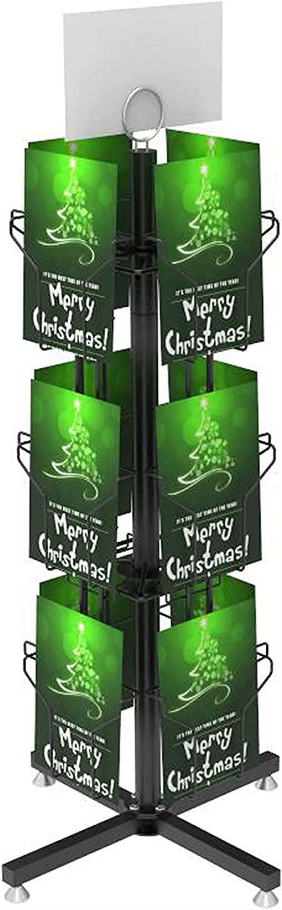 11702 FixtureDisplays 14 X 14 X 30" 12 Vertical Pockets Spinning ...