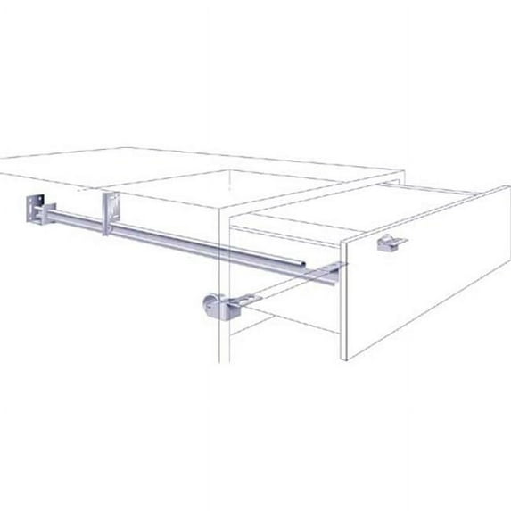 1175P ZC 22.63 in. Zinc Single Track Drawer Slide Kit - Walmart.com