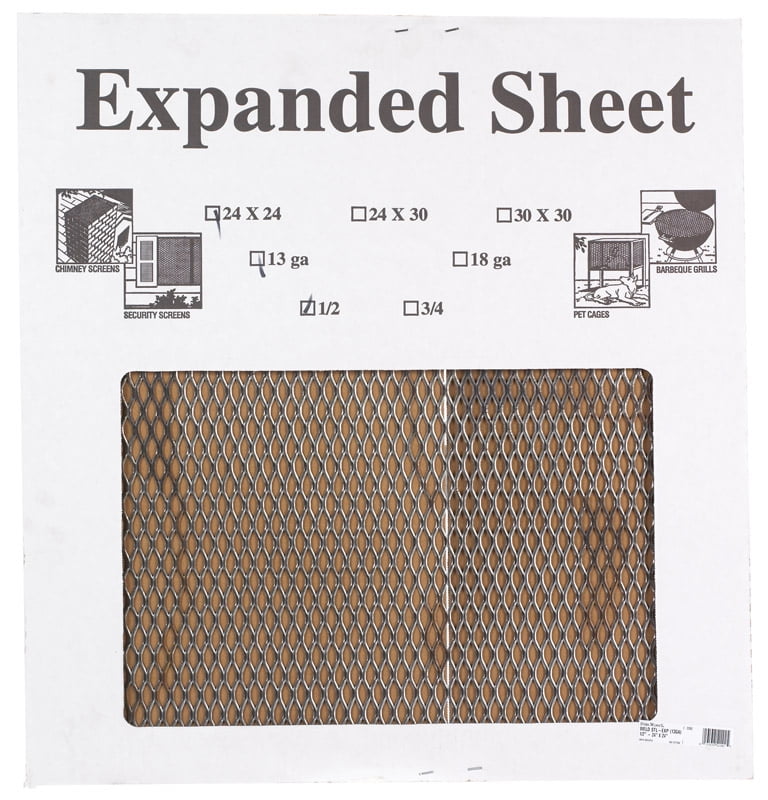 11795 Diamond Metal Sheet, 13-Gauge, 1/2 x 24 x 24-In. - Quantity 1 ...