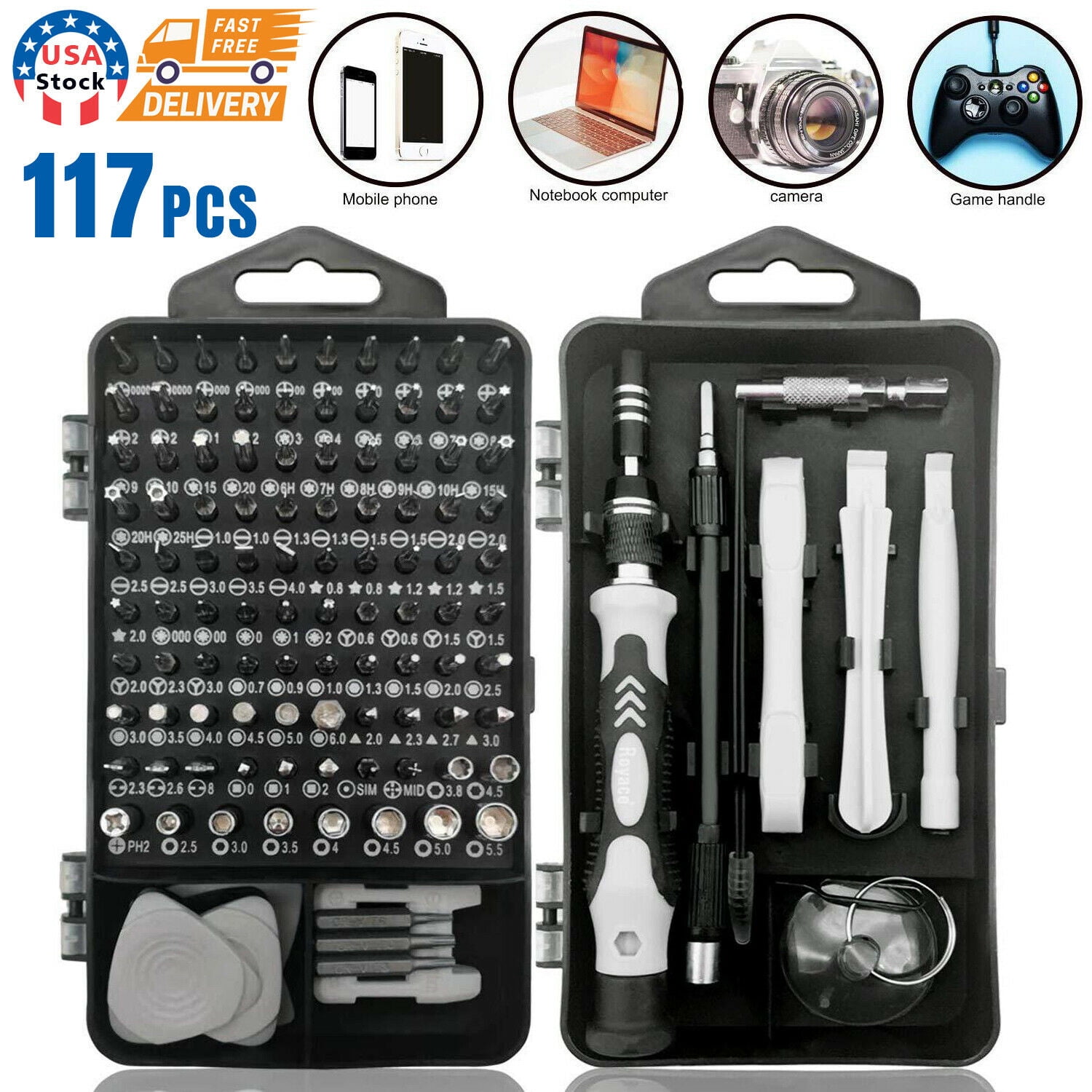 117PCS RC Tools Set Hexagon Screwdriver Repair Kit for Hobby RC Car FPV ...