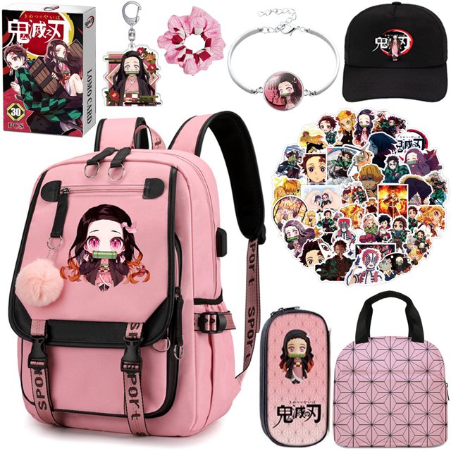 117pcs Anime Demon Slayer Nezuko School Backpack kits - Walmart.com