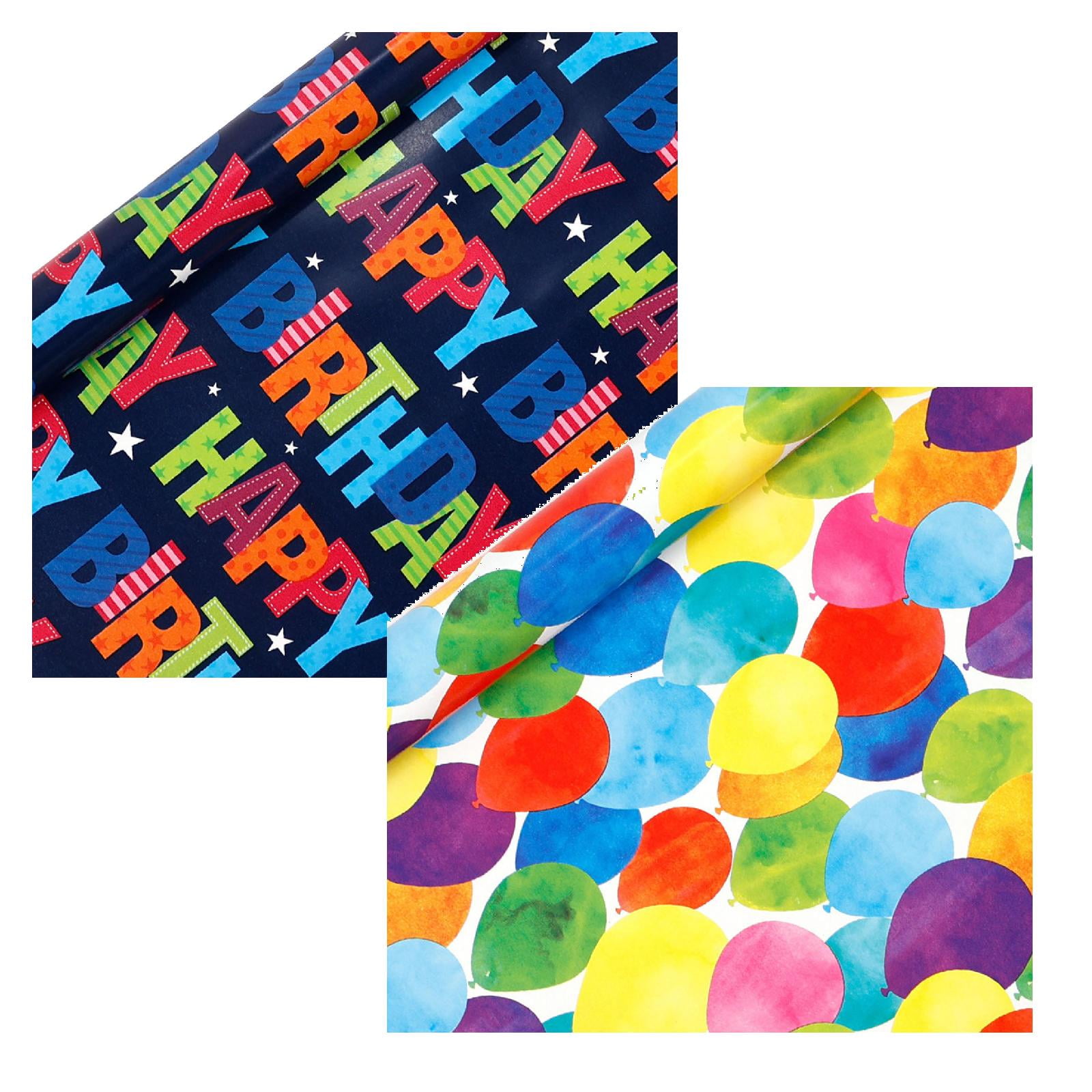 118.1''*16.9'' Birthday Gift Wrapping Paper Mini Roll Paper Roll ...