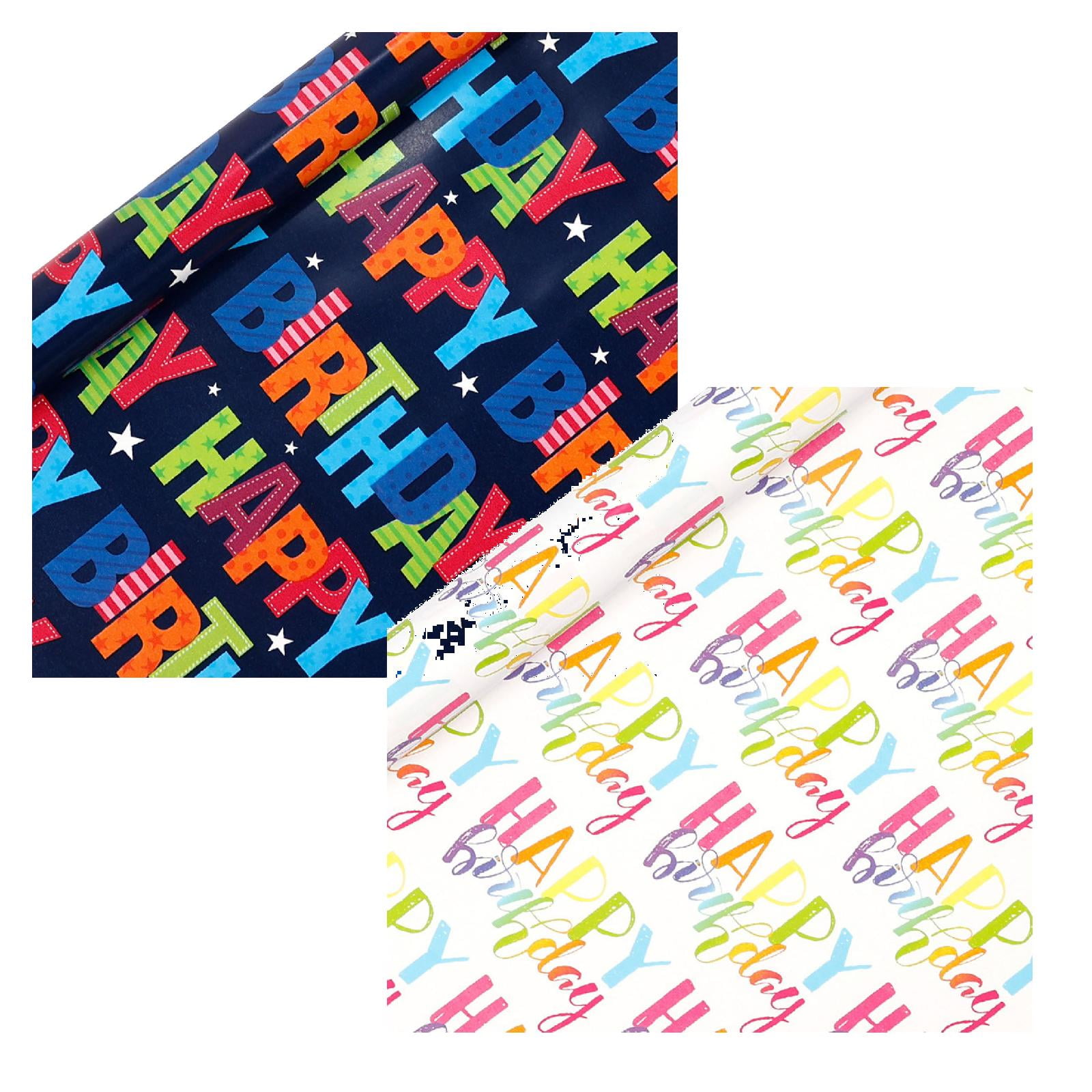 118.1''*16.9'' Birthday Gift Wrapping Paper Mini Roll Paper Roll ...