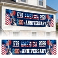 118.1In 250Th Anniversary Banner Cloth Patriotic Hanging Sign For 4Th ...