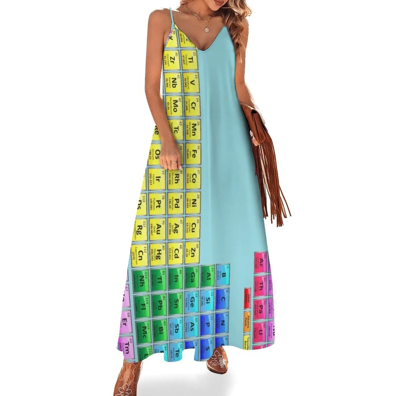 118 Element Periodic Table Sleeveless Dress loose women's dress wedding ...