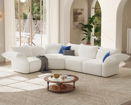 118 Inch Sectional Couch, 4 Seats L Shaped Sofa- Modular Sectional Sofa ...