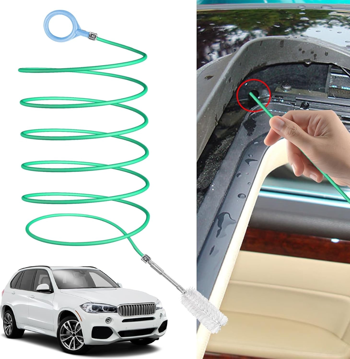 118 Inch Upgraded Auto Sunroof Drain Cleaning Tool, Flexible Drain ...