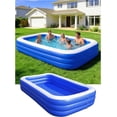 118" Inflatable Pool, 0.35mm Double Thickened Blow Up Pool for Adults ...