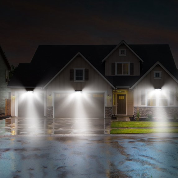 118 LED Solar Wall Light Outdoor, IP65 Waterproof, 120° Sensing 270 ...
