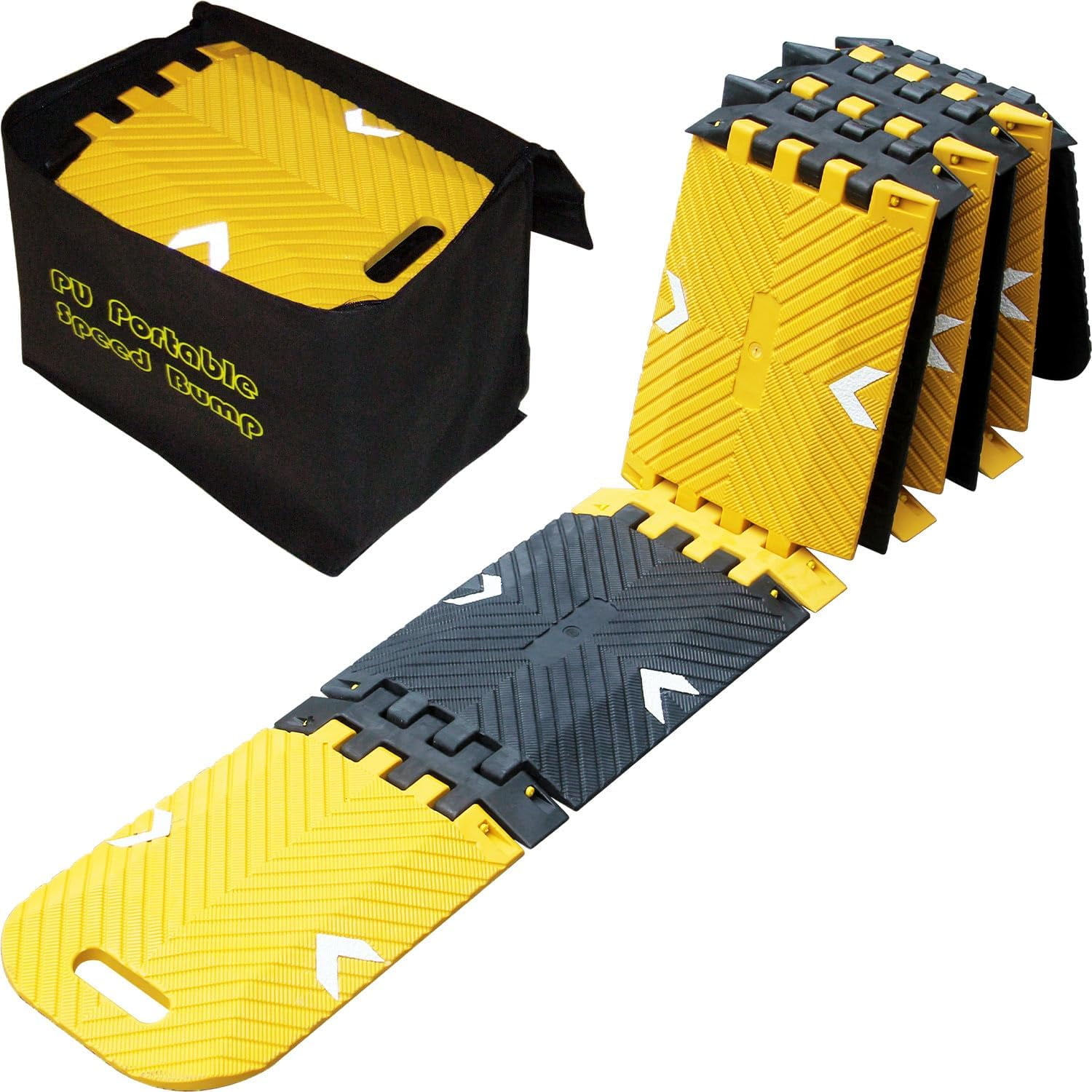 118" Length 10" Width 1" Height Portable Foldable Speed Bump Hump ...