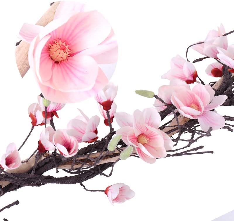 118 inch Artificial Magnolia Orchid Flowers Ivy Vines Garland Fake Tree ...