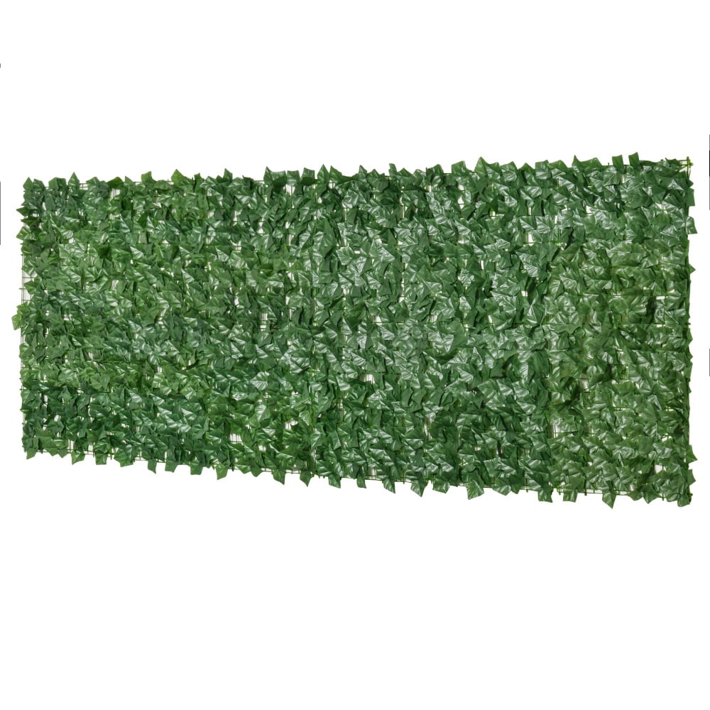 118" x 39" Artificial Ivy Privacy Fence Screen, Dark Green - Walmart.com