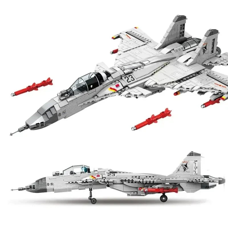 1186pcs Military Chinese J-15 Carrier Fighter Aircraft Flying Shark ...