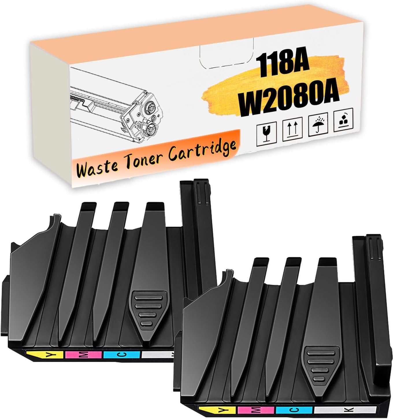 118A W2080A Waste Toner Box, Compatible for HP 150A 150W 150NW MFP 179FNW MFP 178NW Printers ...