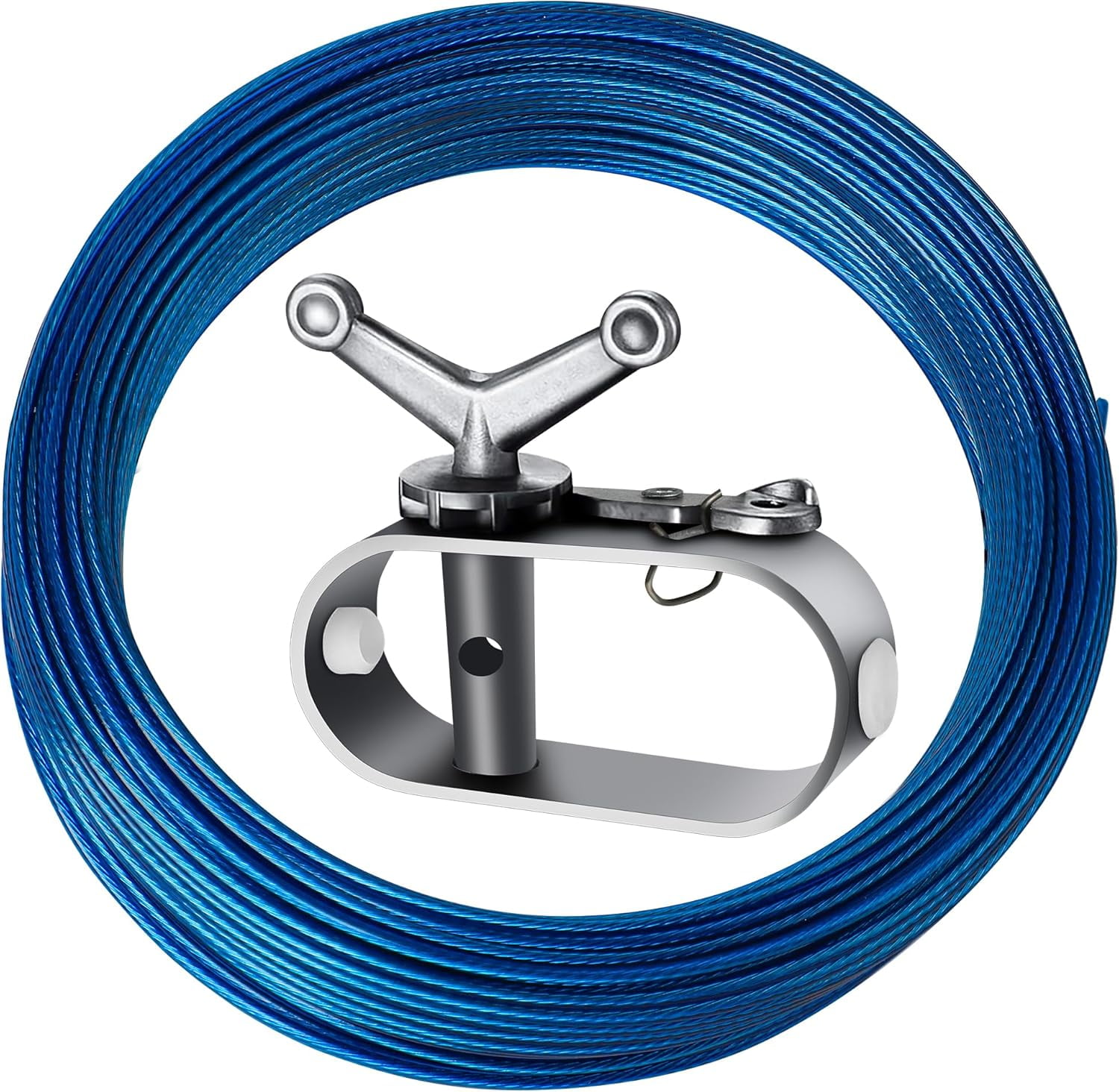 118Ft Pool Cover Cable and Winch Kit Pool Closing Wire Ratchet Plastic ...