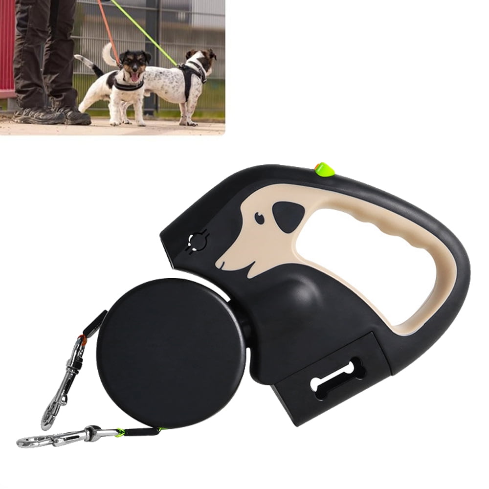 118Ft Retractable Leash for 2 Dogs, Durable Portable Pet Walking ...