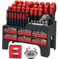 118PCS Magnetic Screwdriver Set, Screwdriver Set with Plastic Racking ...