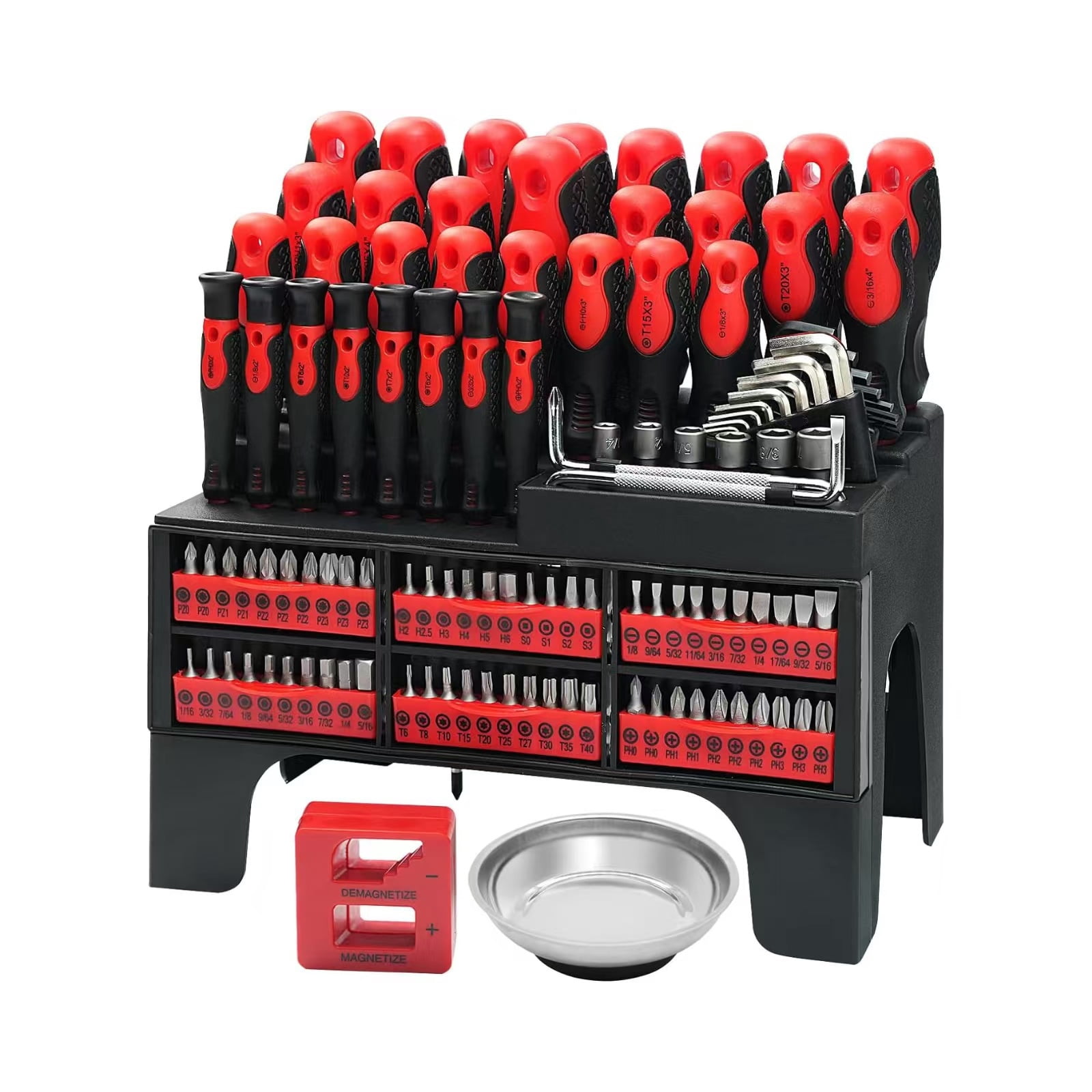 118Pcs Full Screwdriver Tool Set with Long Lasting Steel Build ...