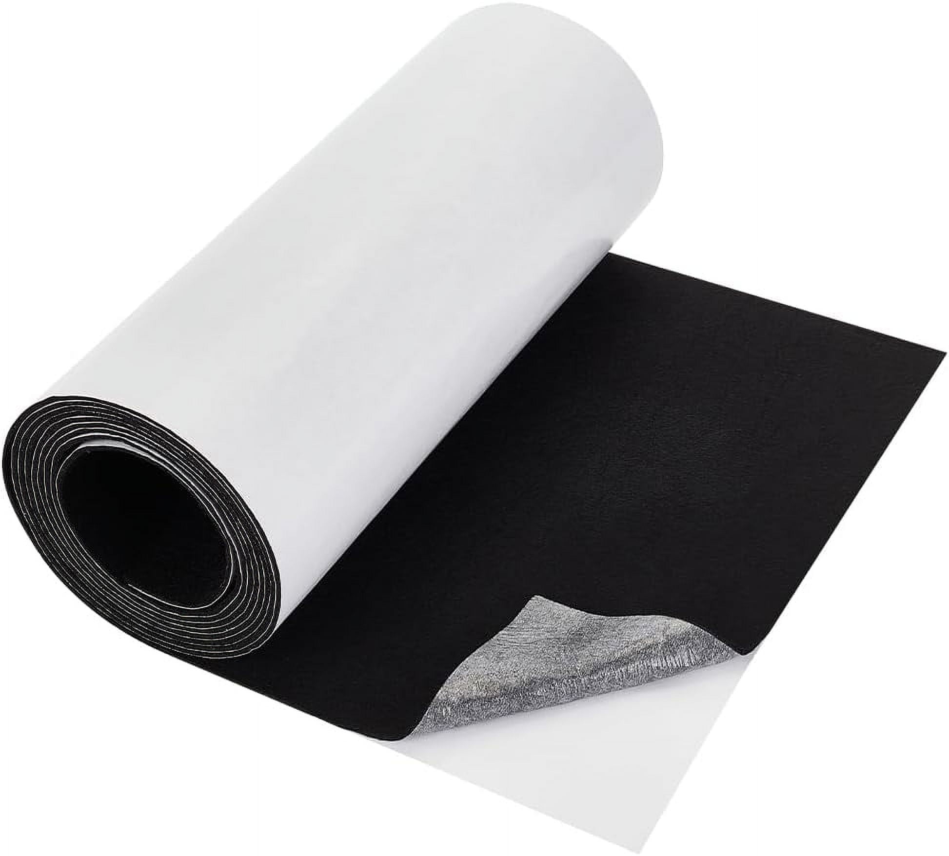118x11.8 inch Black Self Adhesive Felt Roll Large Felt Fabric Shelf ...