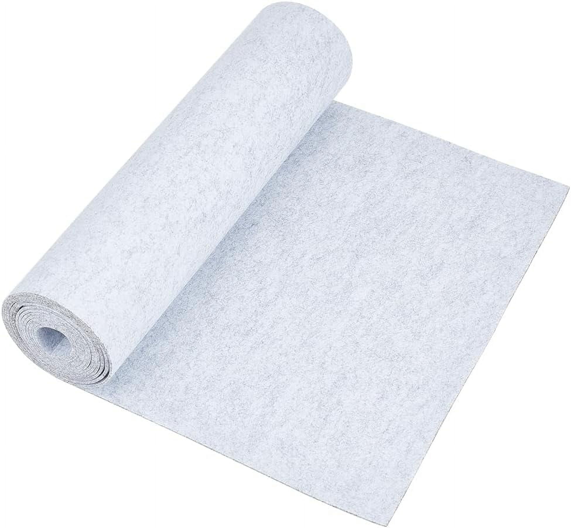 118x15.75 Inch Light Grey Felt Roll 2mm Thick Craft Felt Fabric Soft ...