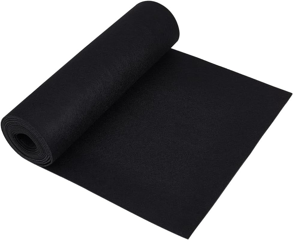 118x15.7inch Felt Roll Black Craft Felt Fabric 2mm Thick Nonwoven Felt ...