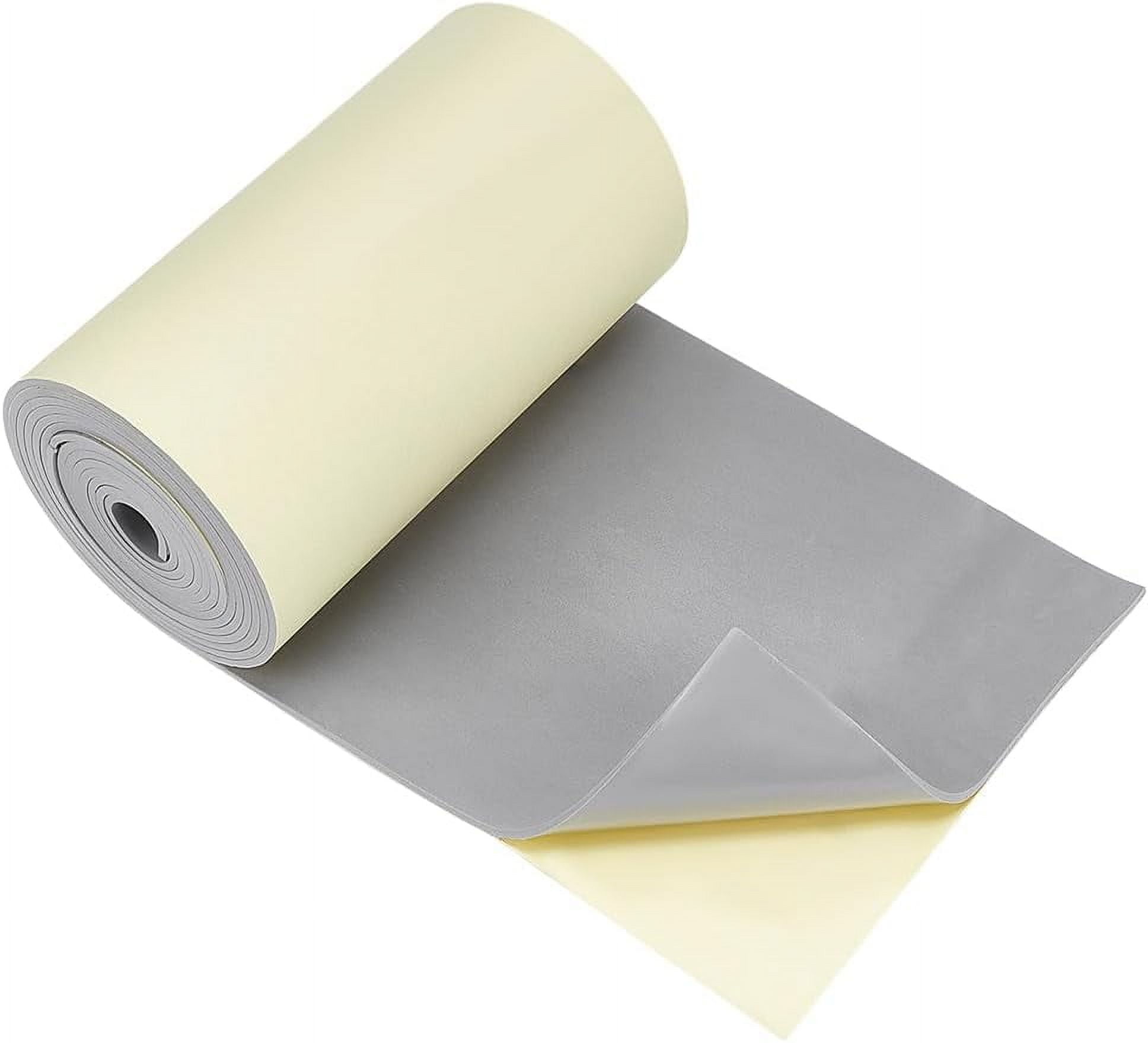 118x7.8 Inch Light Grey Self-Adhesive EVA Foam Roll 1mm Thick Sticky ...