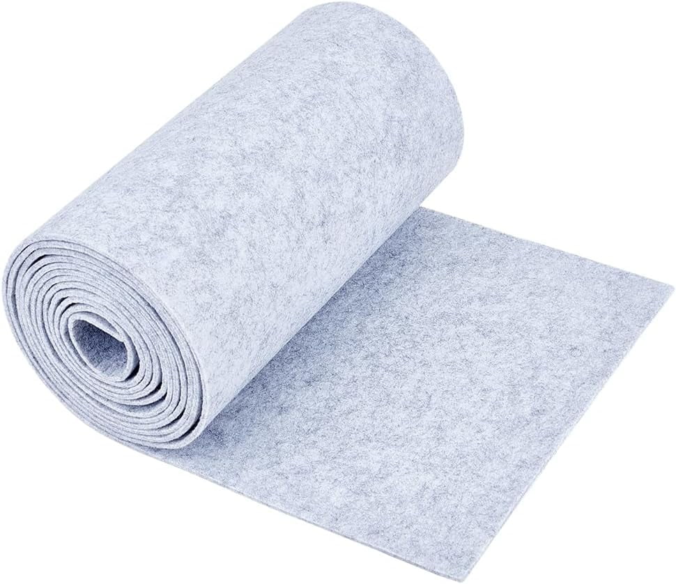 118x9.4Inch Light Gray Felt Roll Fabric Sheets Soft Woven Nonwoven ...