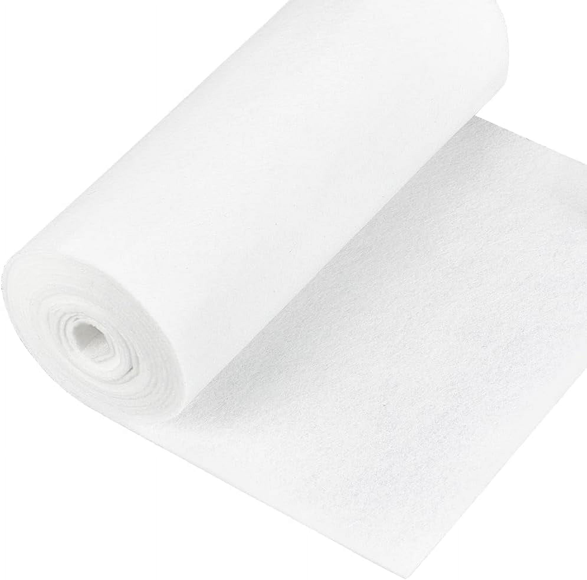 118x9.4inch Felt Fabric Roll White Craft Felt Fabric Polyester Felt ...