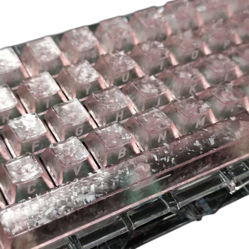 119 Key Mechanical Keyboard PBT Key Caps with Keycaps Imitation Carbon ...