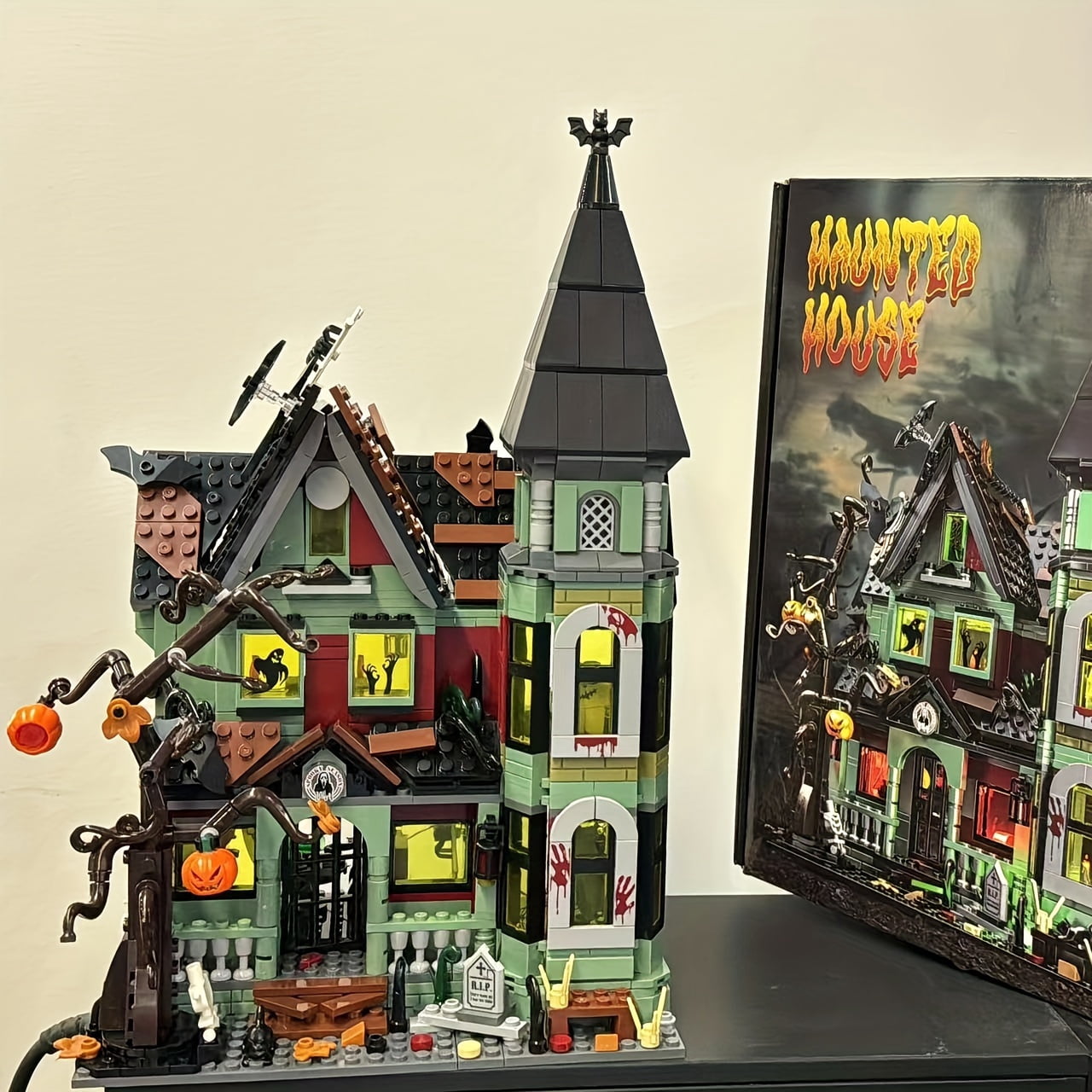 1196pcs creative house building Halloween building toy building blocks ...