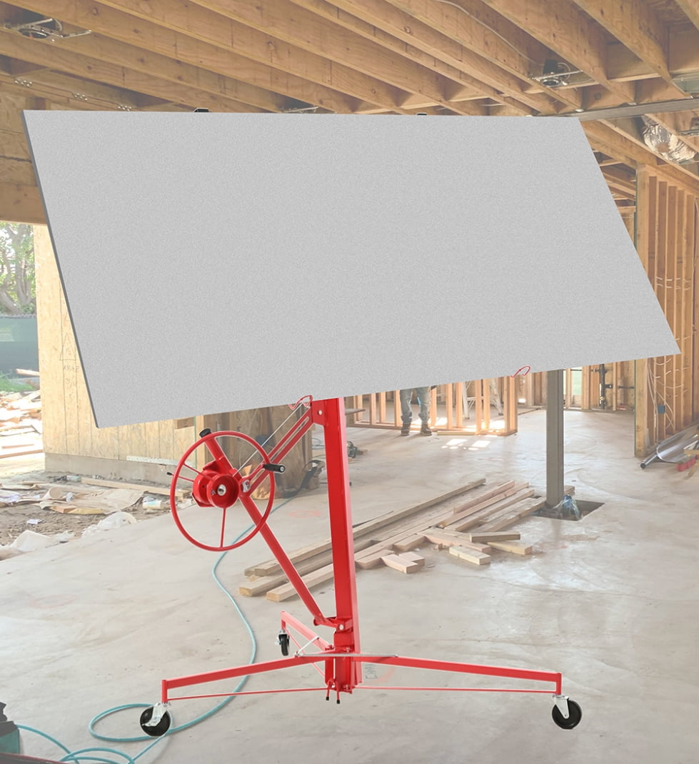 11FT Drywall Lift, Drywall Panel Hoist with Adjustable Telescopic Arm ...