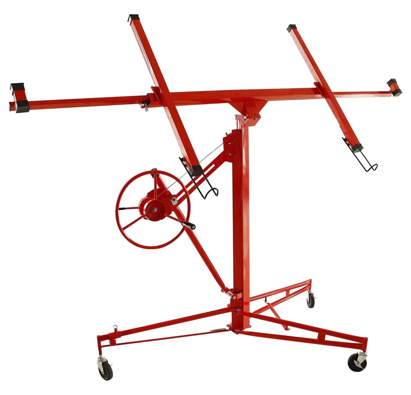 11FT Drywall Lifter Panel Hoist Dry Wall Rolling Caster Lifter ...